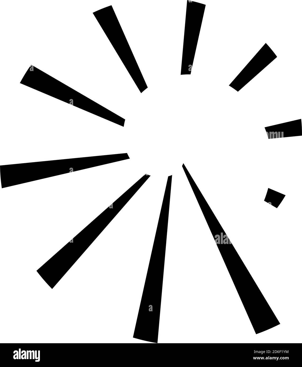 Circular radial, radiating lines, beams, rays. Geometric circle vector ...