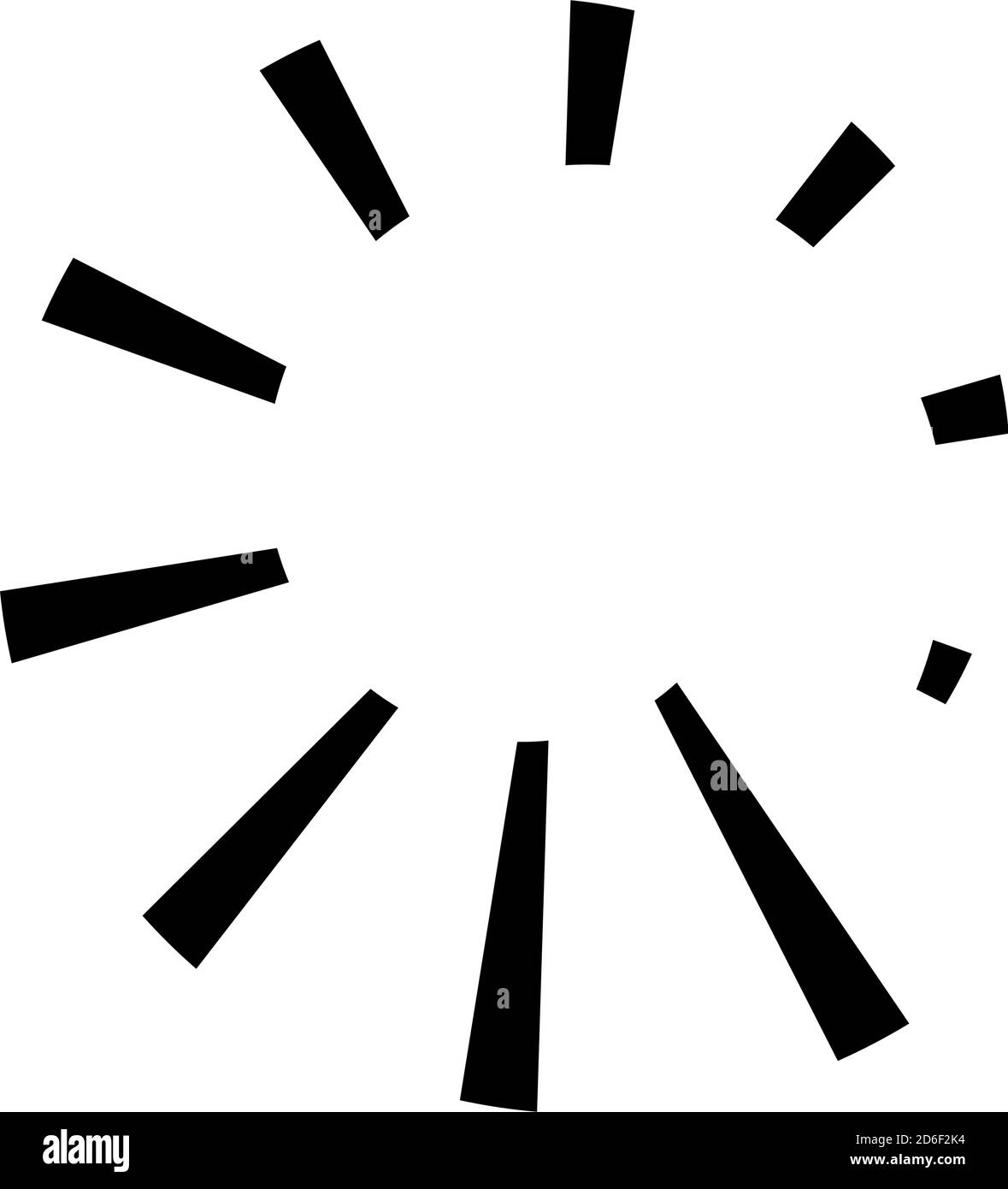 Circular radial, radiating lines, beams, rays. Geometric circle vector ...