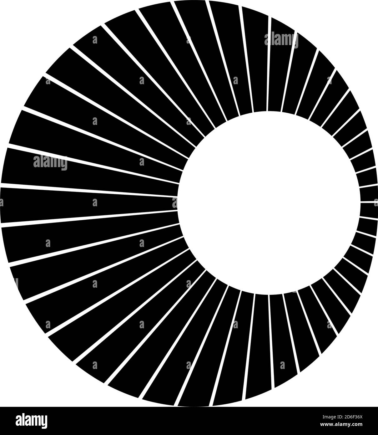 Circular radial, radiating lines, beams, rays. Geometric circle vector ...