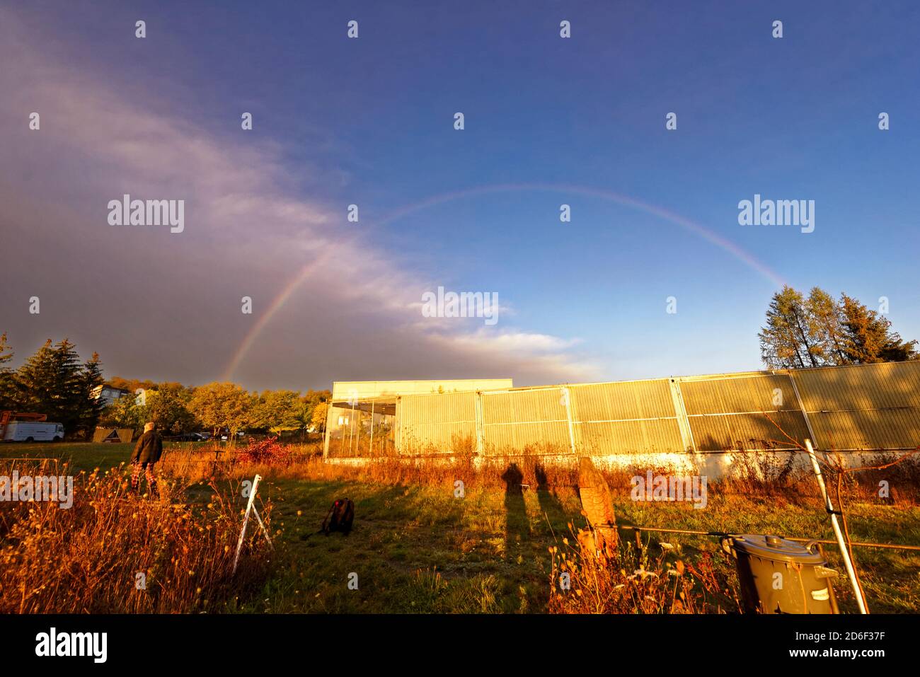 Rainbow in Germany Stock Photo - Alamy