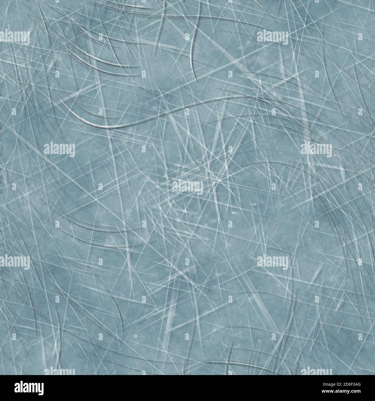 Seamless scratched ice surface background. Frozen water skating line ...