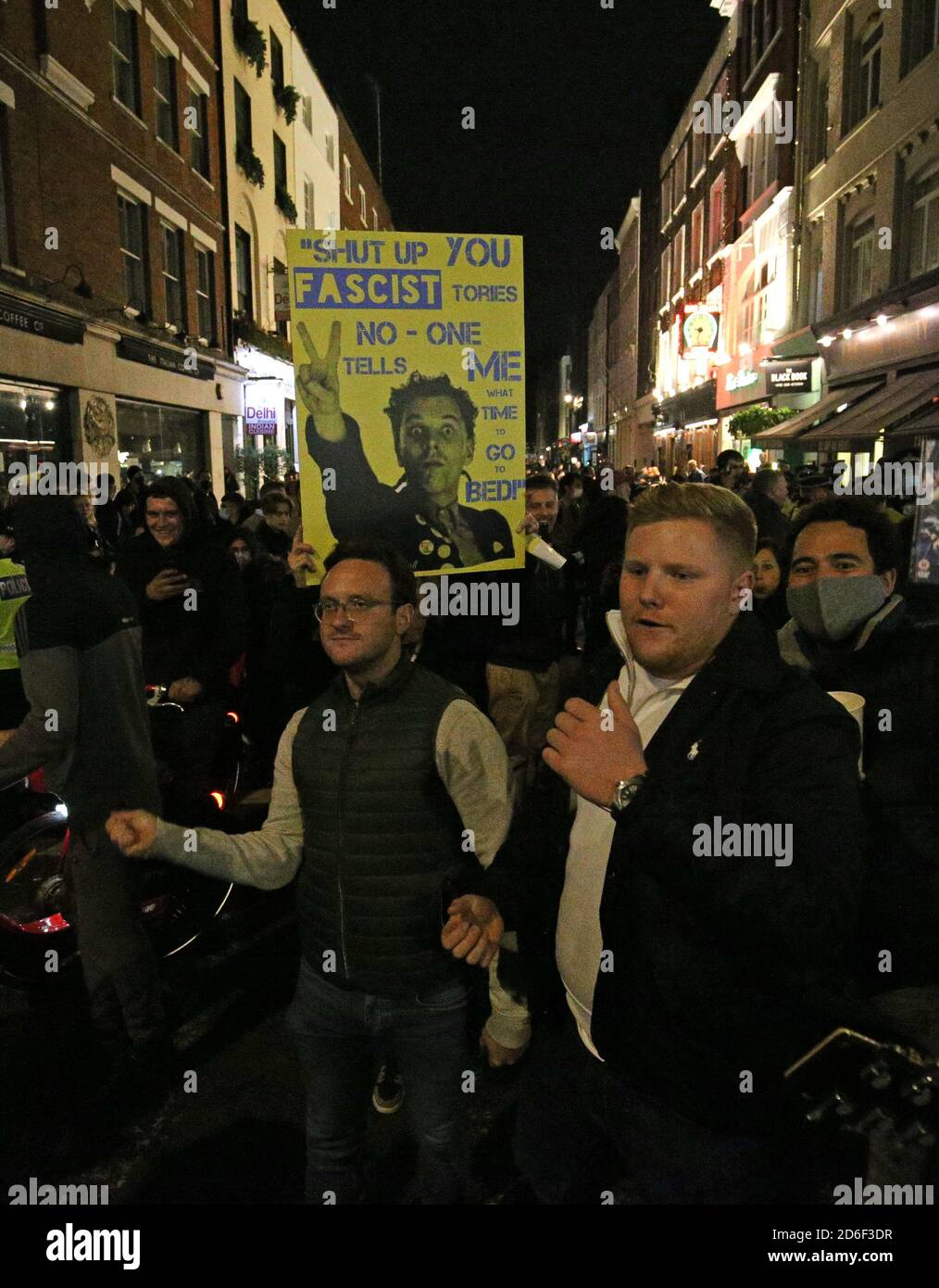 Gathering on corner old compton street hi-res stock photography and ...