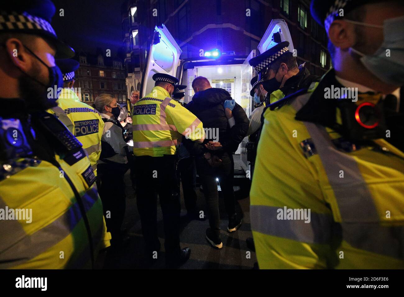 Gathering on corner old compton street hi-res stock photography and ...