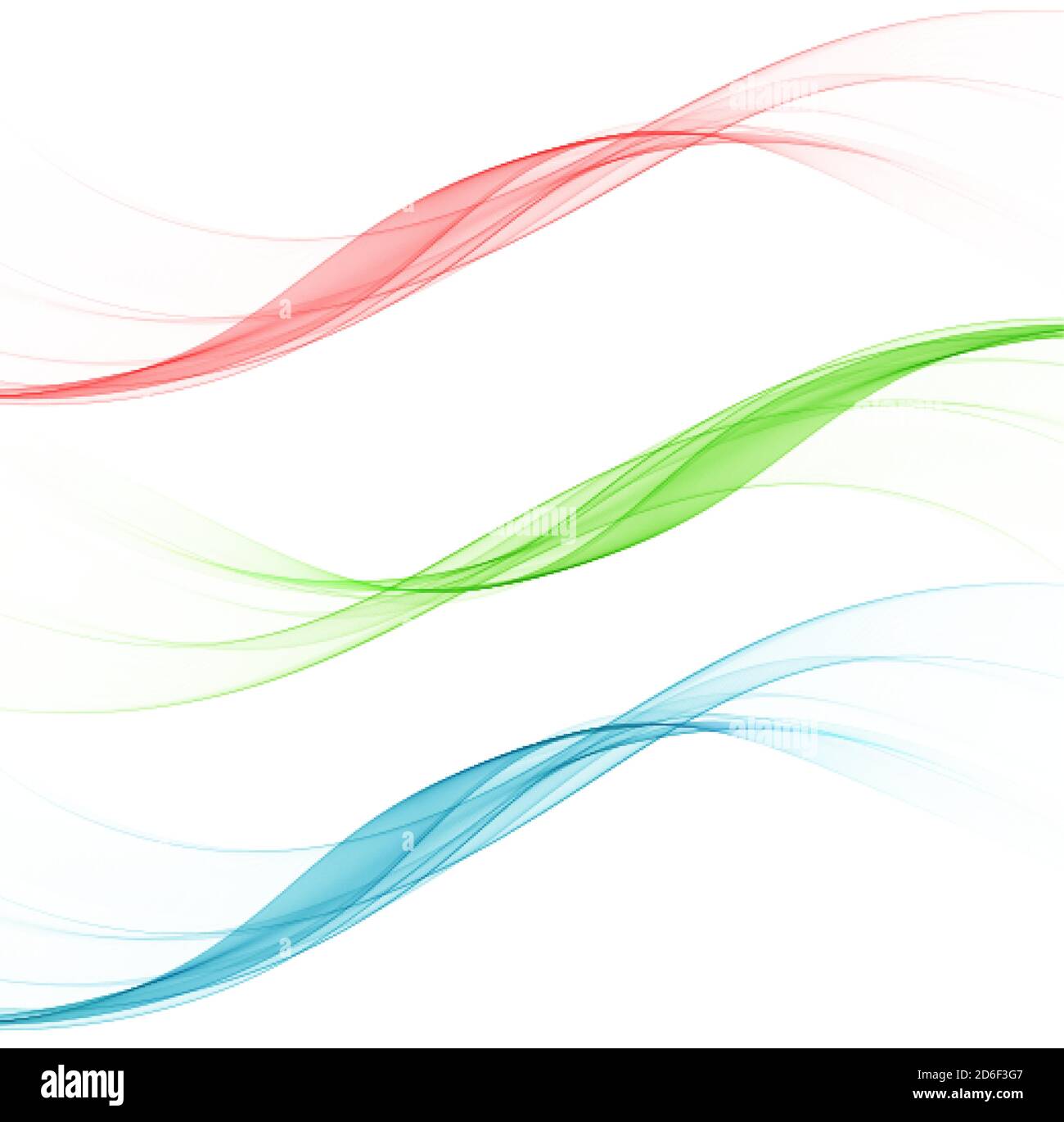 Colored abstract waves. Banner layout. Presentation template. Set of ...