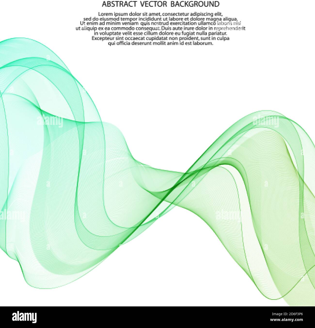 green wave. abstract vector graphics Stock Vector Image & Art - Alamy