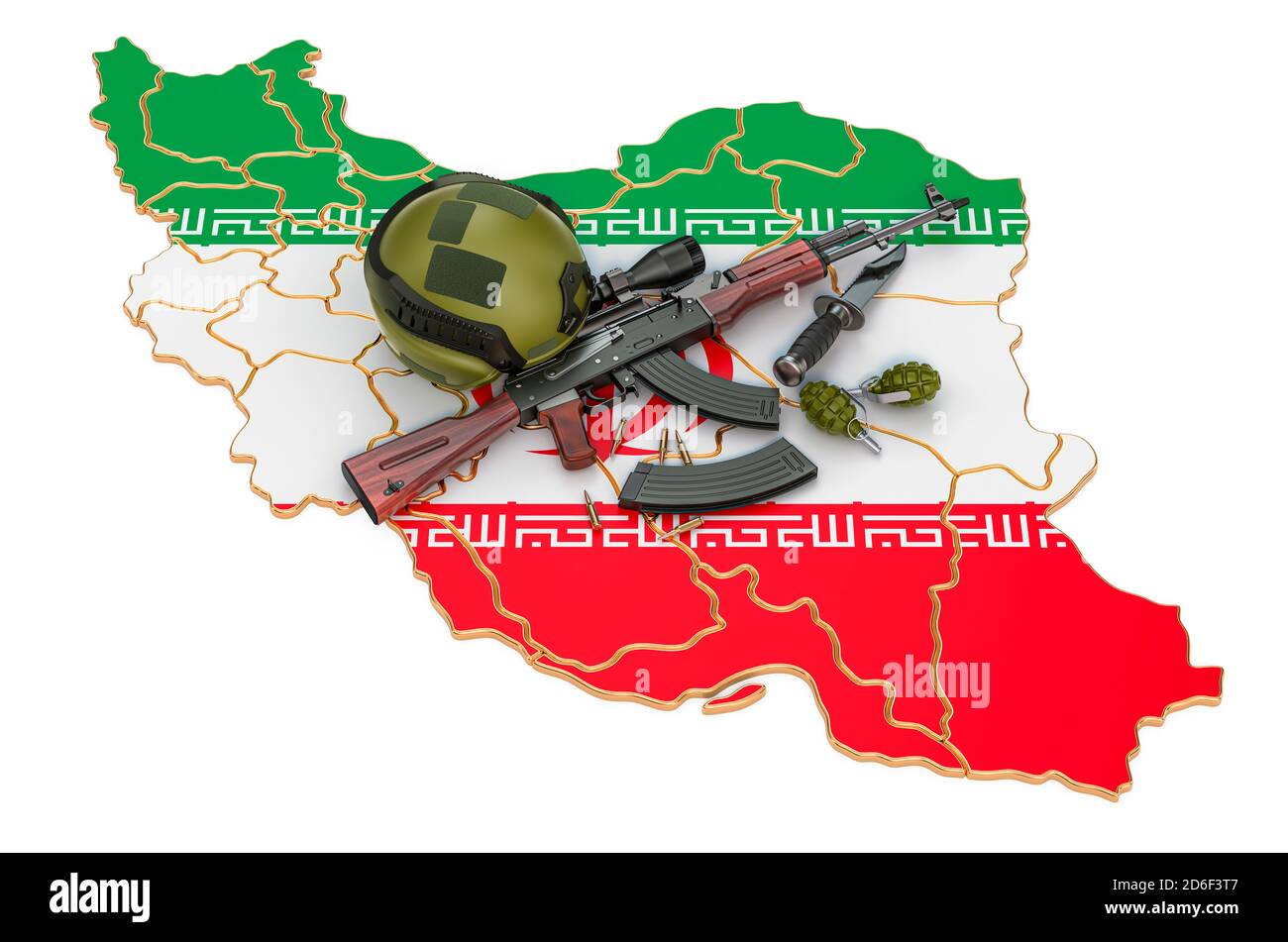 Iran war map hi-res stock photography and images - Alamy
