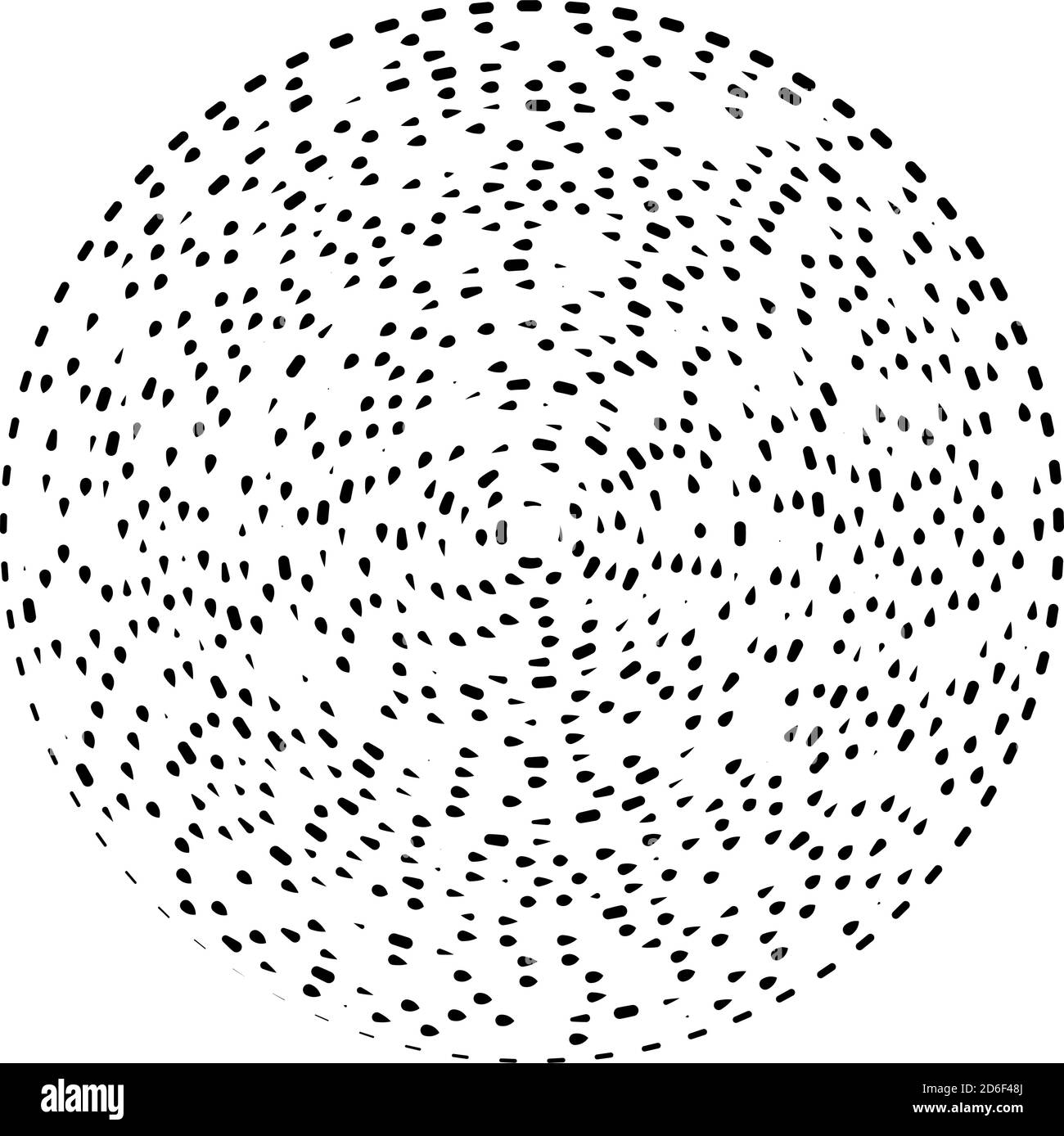 Radial, radiating lines abstract burst element. Concentric whirligig ...