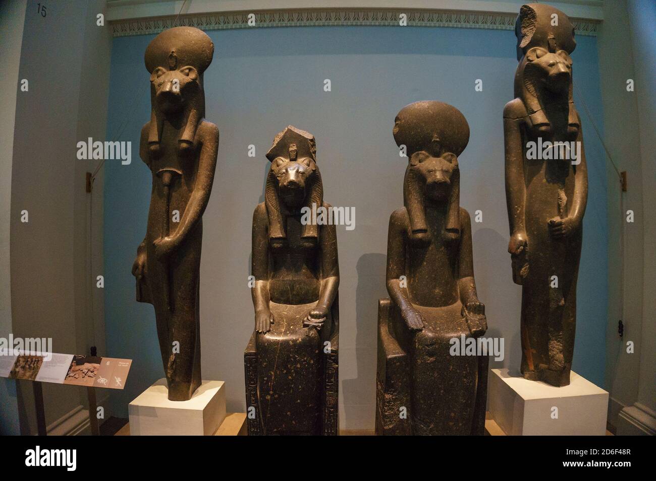 Interior and exhibits from different parts of the famous British Museum ...