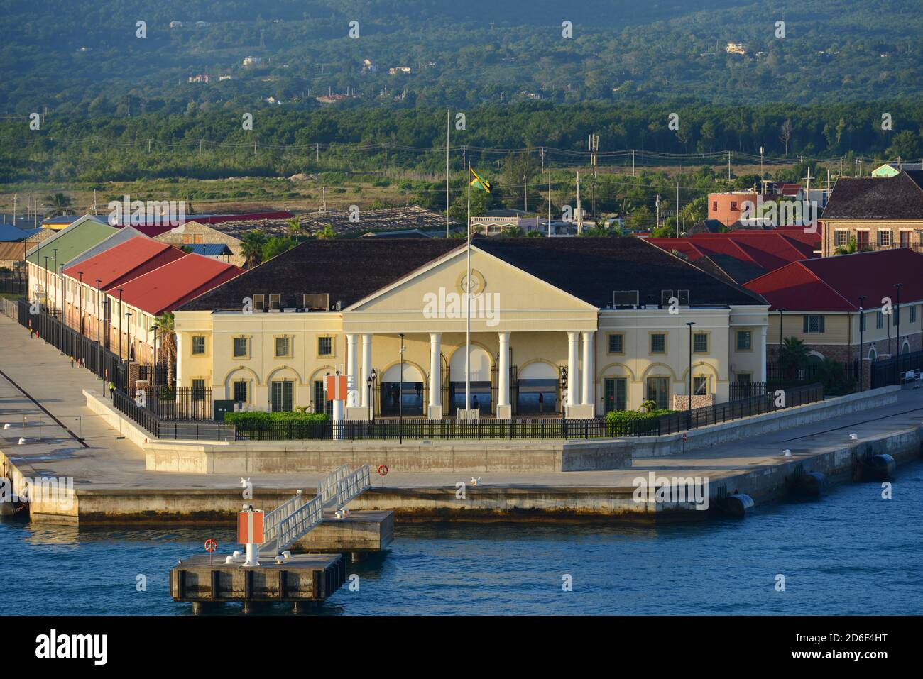 Historic Falmouth Cruise Port in the morning at Falmouth, Jamaica Stock ...