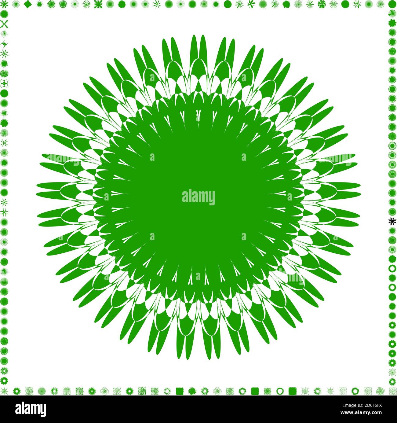 Green, organic-angular geometric generative art shapes, abstract vector ...