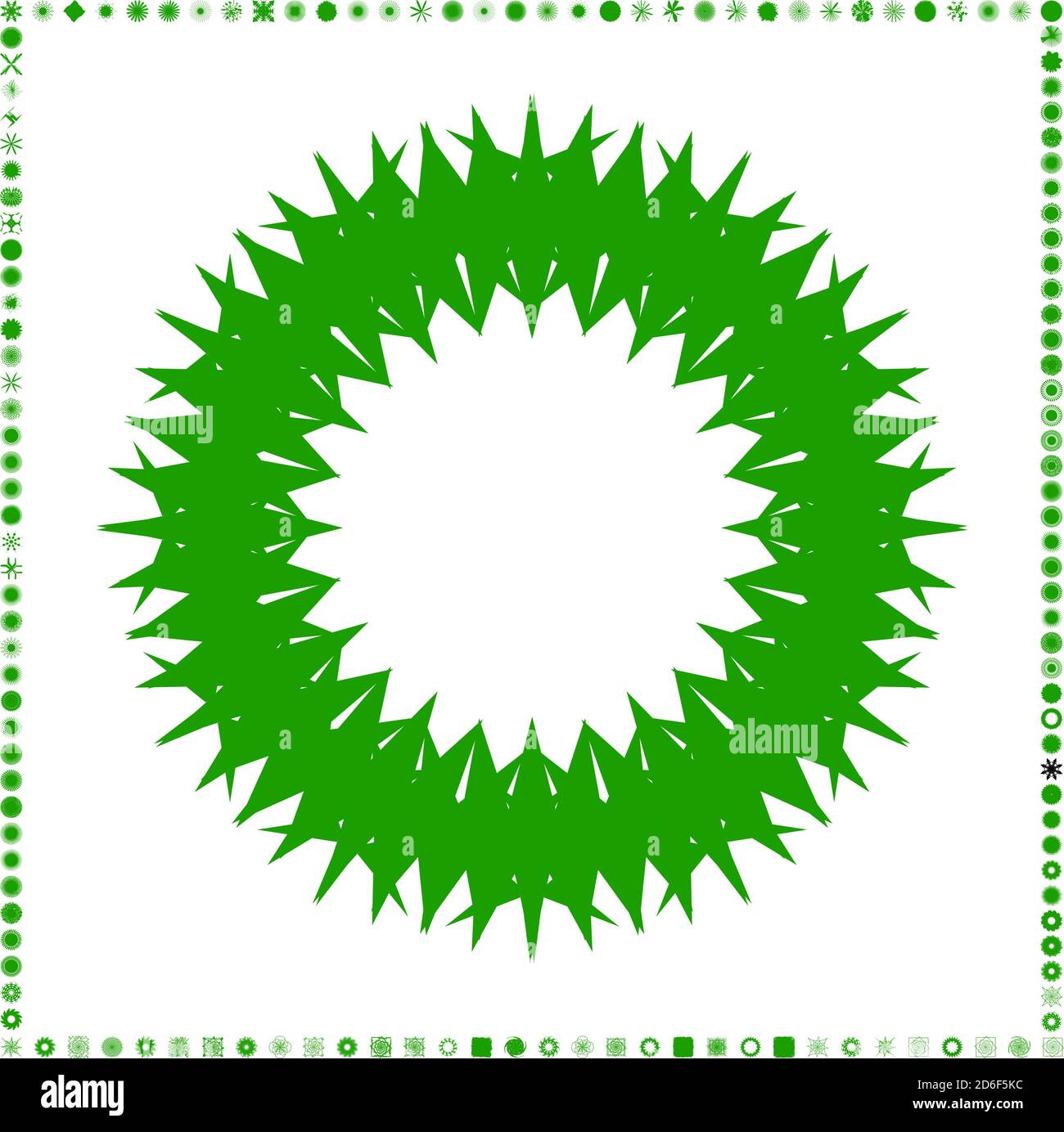 Green, organic-angular geometric generative art shapes, abstract vector ...