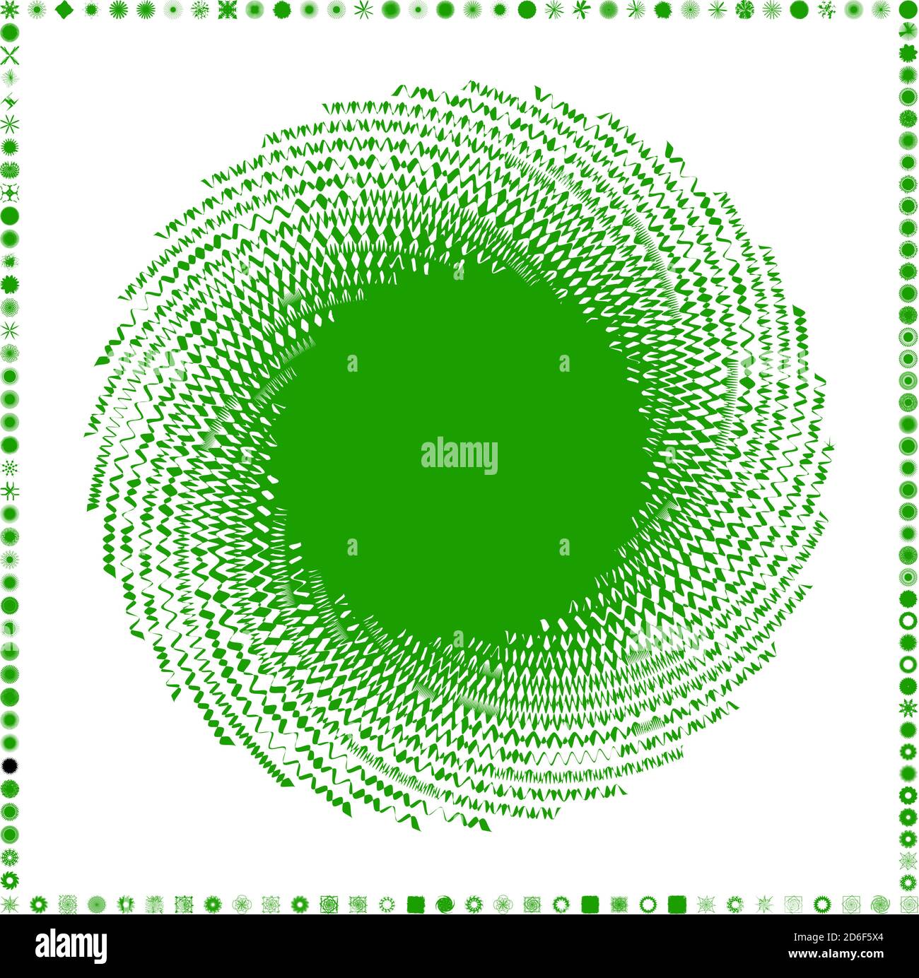 Green, organic-angular geometric generative art shapes, abstract vector ...