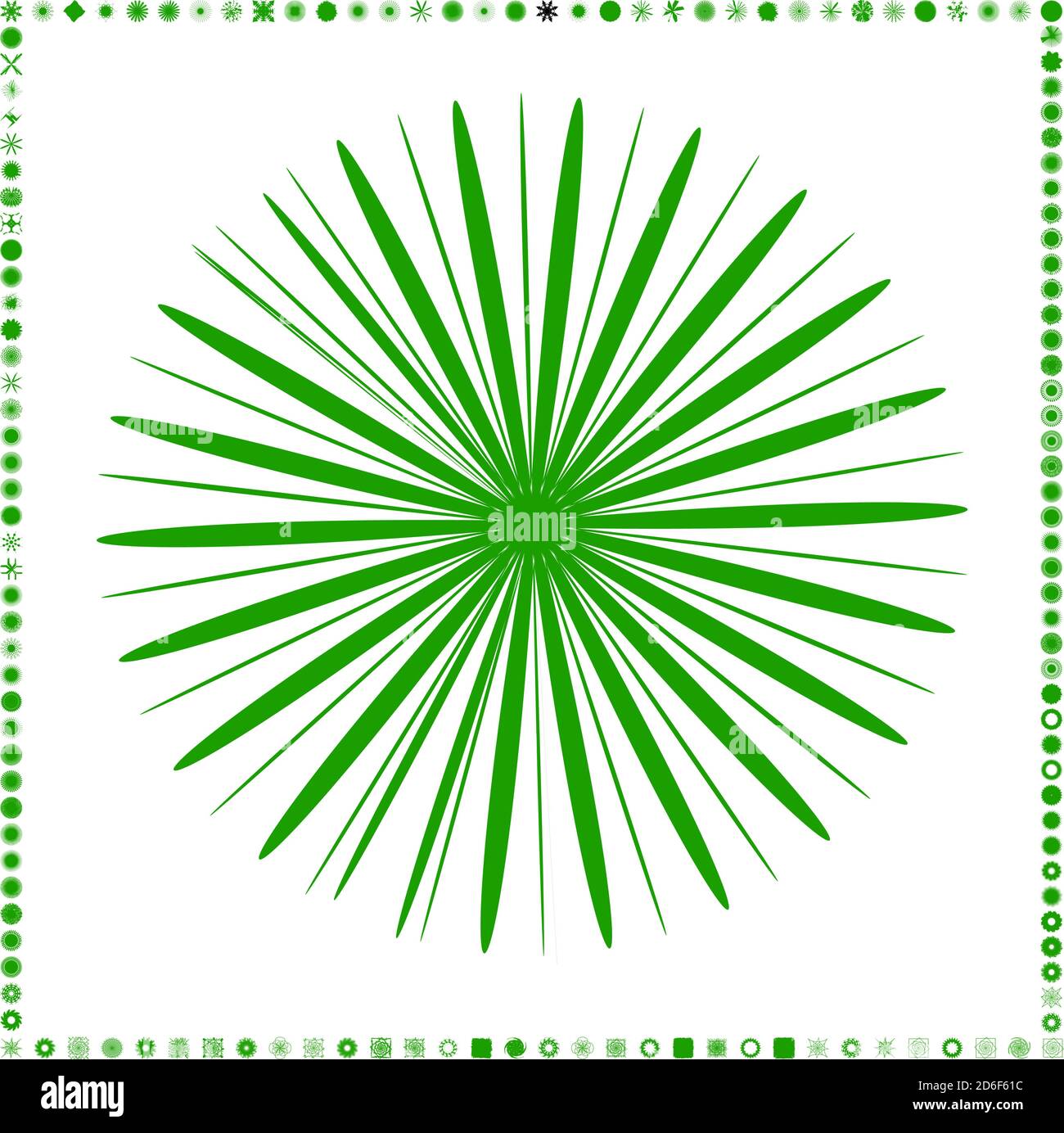 Green, organic-angular geometric generative art shapes, abstract vector ...