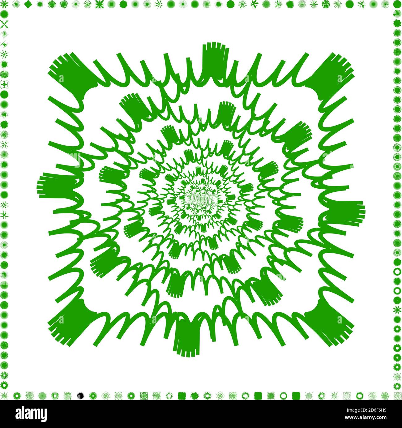 Green, organic-angular geometric generative art shapes, abstract vector ...
