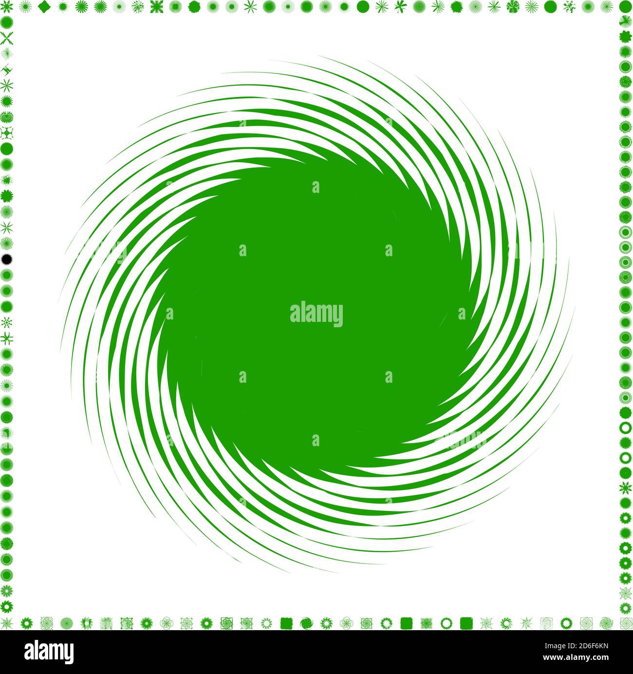 Green, organic-angular geometric generative art shapes, abstract vector ...