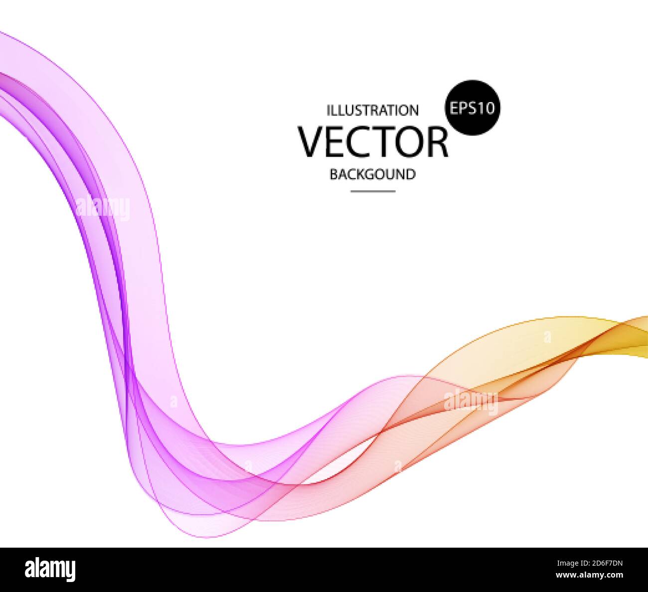 Abstract vector wave. Design element. Template for advertising Stock ...