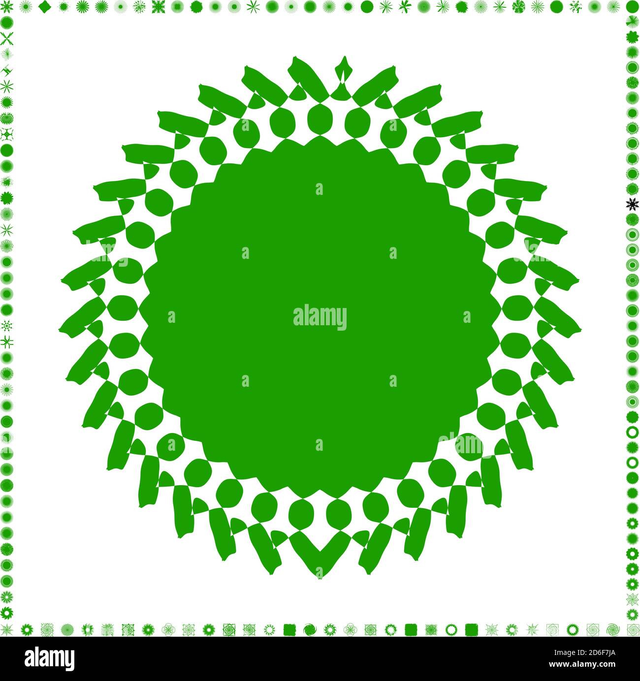 Green, organic-angular geometric generative art shapes, abstract vector ...