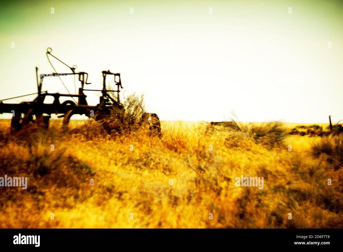 Rustic Farm Equipment Stock Photo - Alamy
