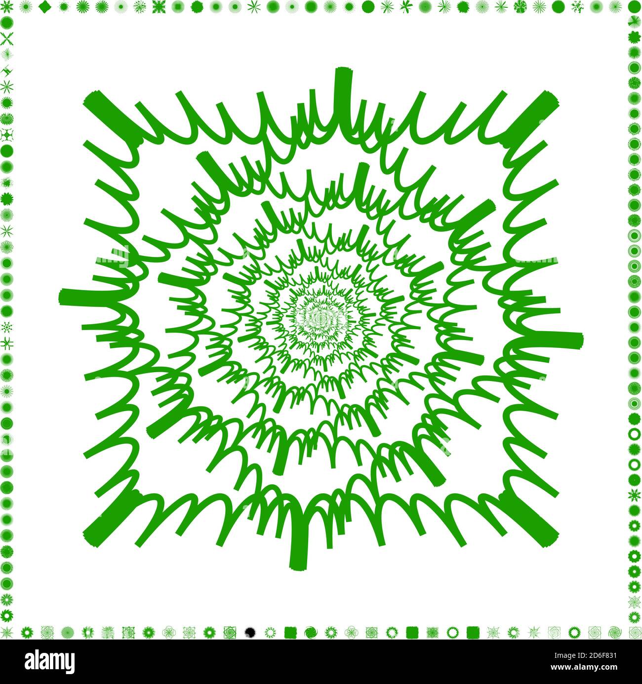 Green, organic-angular geometric generative art shapes, abstract vector ...