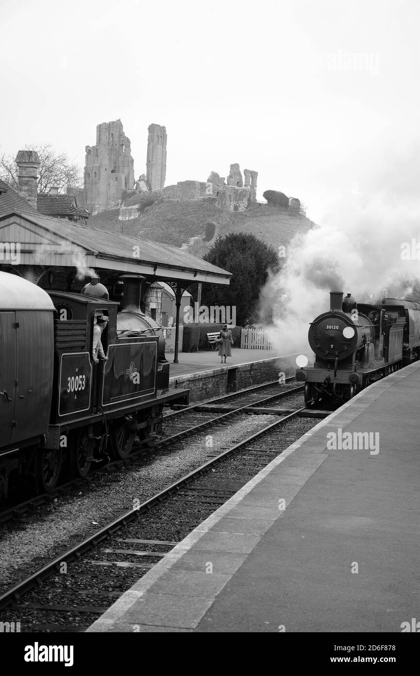 Lswr m7 class steam locomotive hi-res stock photography and images - Alamy