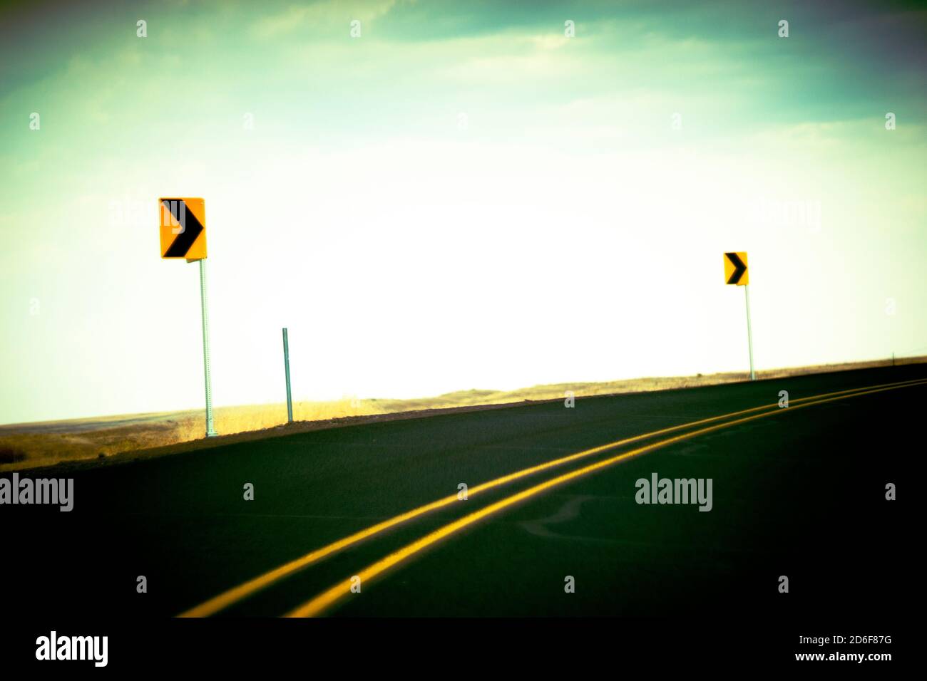 Highway traffic signs arrow hi-res stock photography and images - Alamy