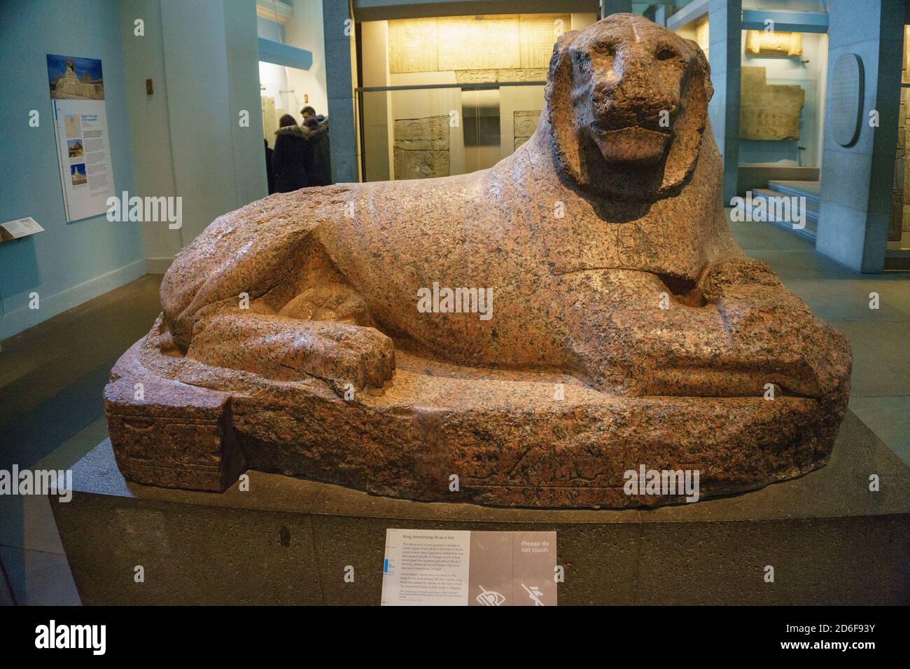 Interior and exhibits from different parts of the famous British Museum ...