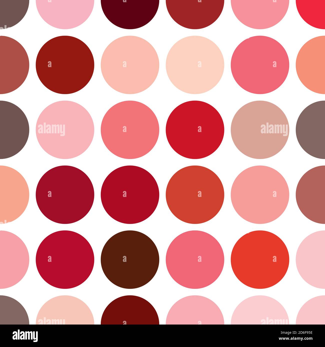 Circles, dots, polka-dots seamlessly repeatable colorful pattern ...