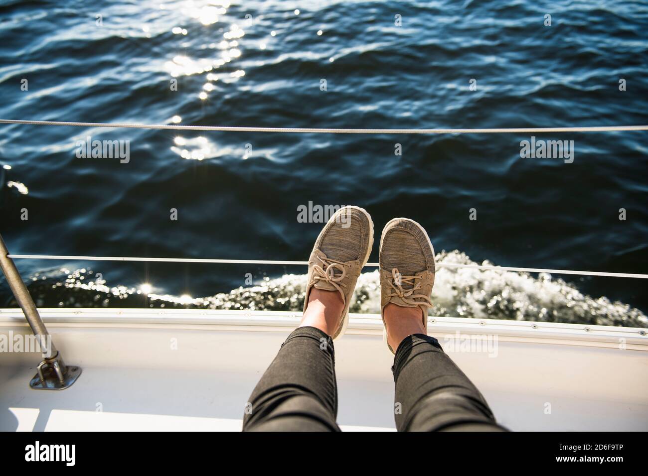 Human feet and boat hi-res stock photography and images - Alamy