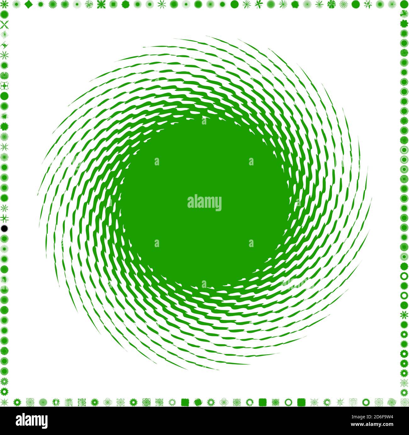 Green, organic-angular geometric generative art shapes, abstract vector ...
