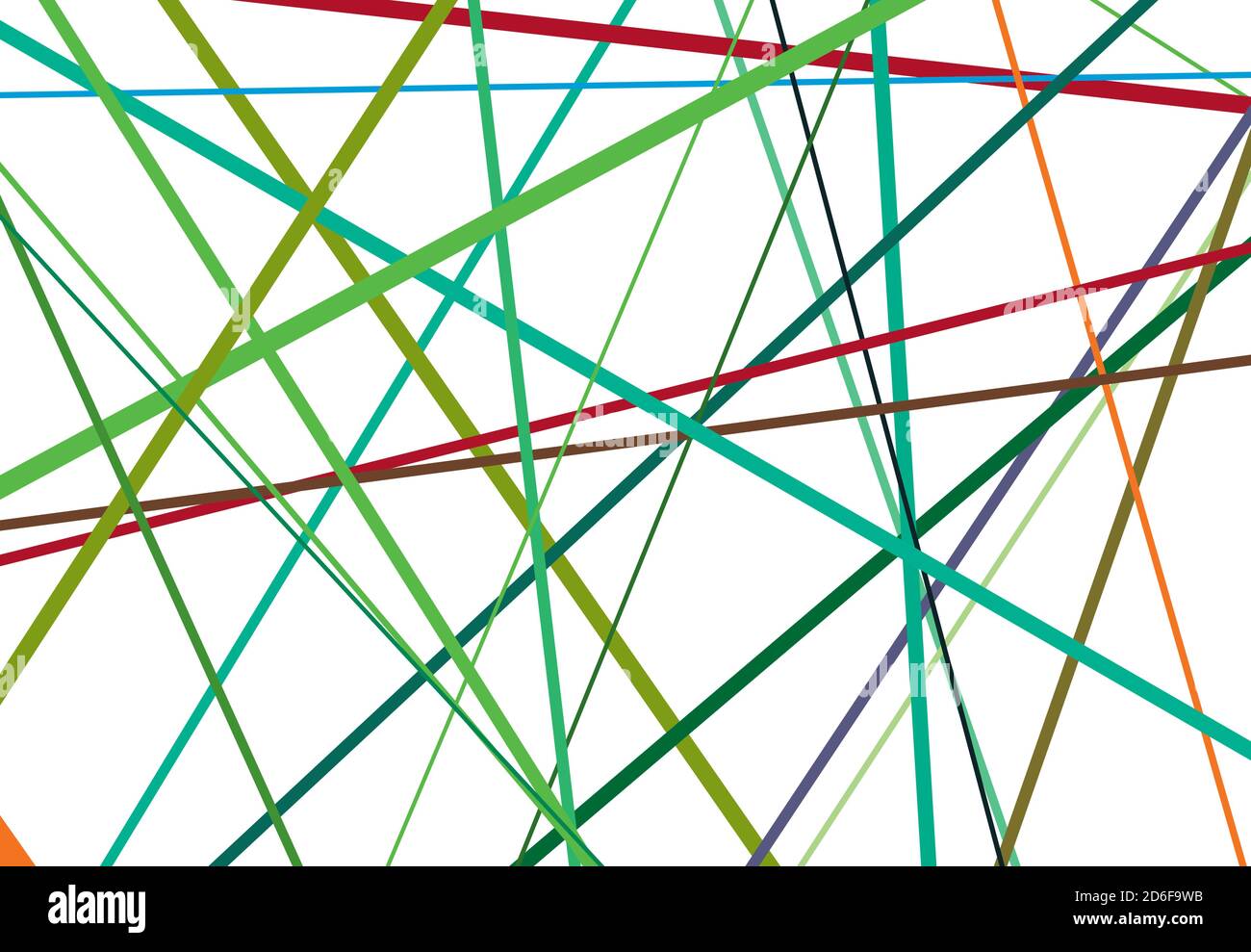 Random oblique, tilt, skew intersecting lines, stripes abstract vector art. Abstract colorful ...