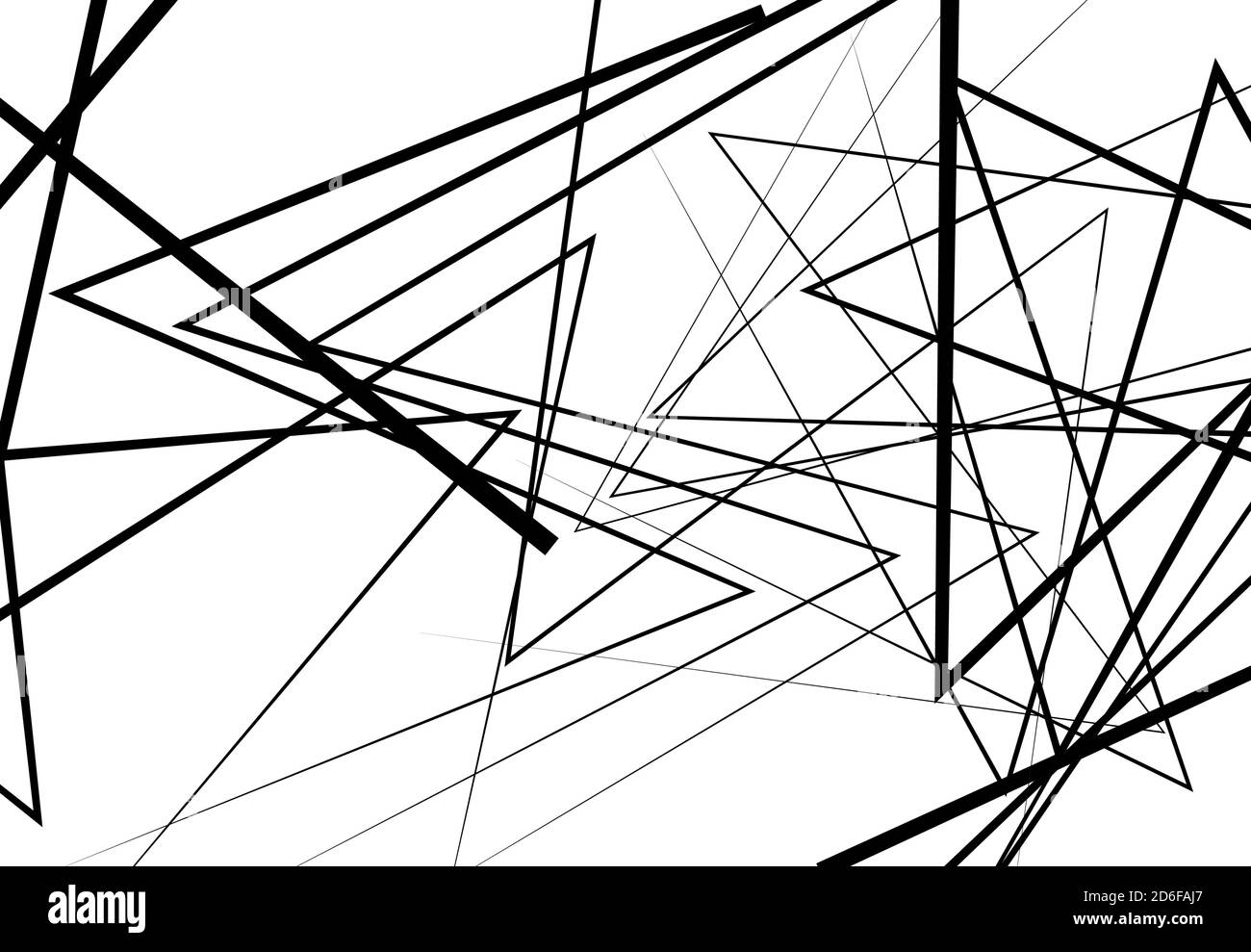 Edgy, angular lines abstract vector art. Abstract zig-zag; criss-cross ...