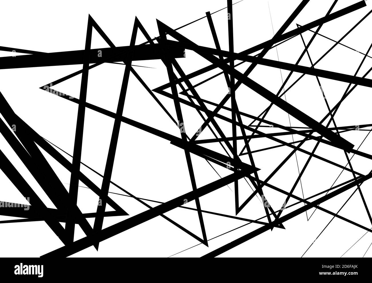 Edgy, angular lines abstract vector art. Abstract zig-zag; criss-cross ...