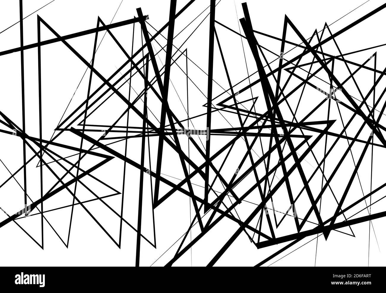 Edgy, angular lines abstract vector art. Abstract zig-zag; criss-cross ...