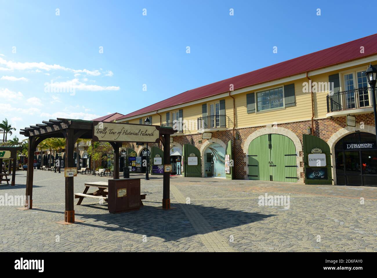 Cruise Port of Falmouth in Falmouth, Jamaica. This port is built by ...