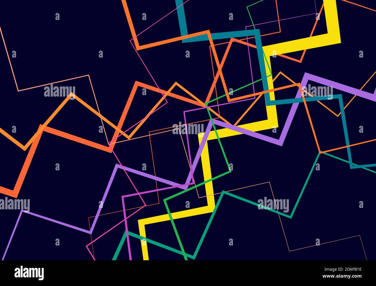 Edgy, angular lines abstract vector art. Abstract zig-zag; criss-cross ...