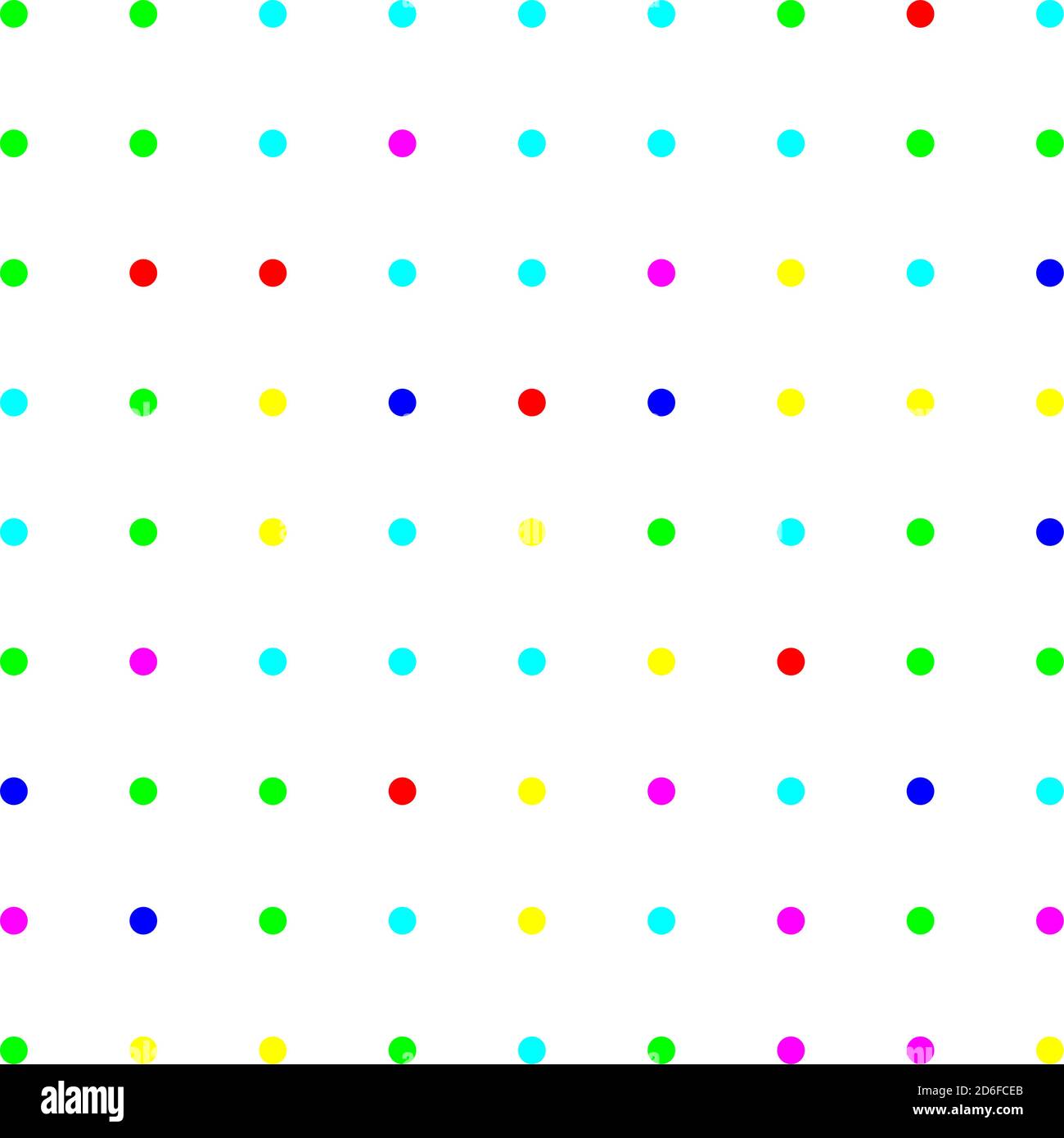 Circles, dots, polka-dots seamlessly repeatable colorful pattern ...
