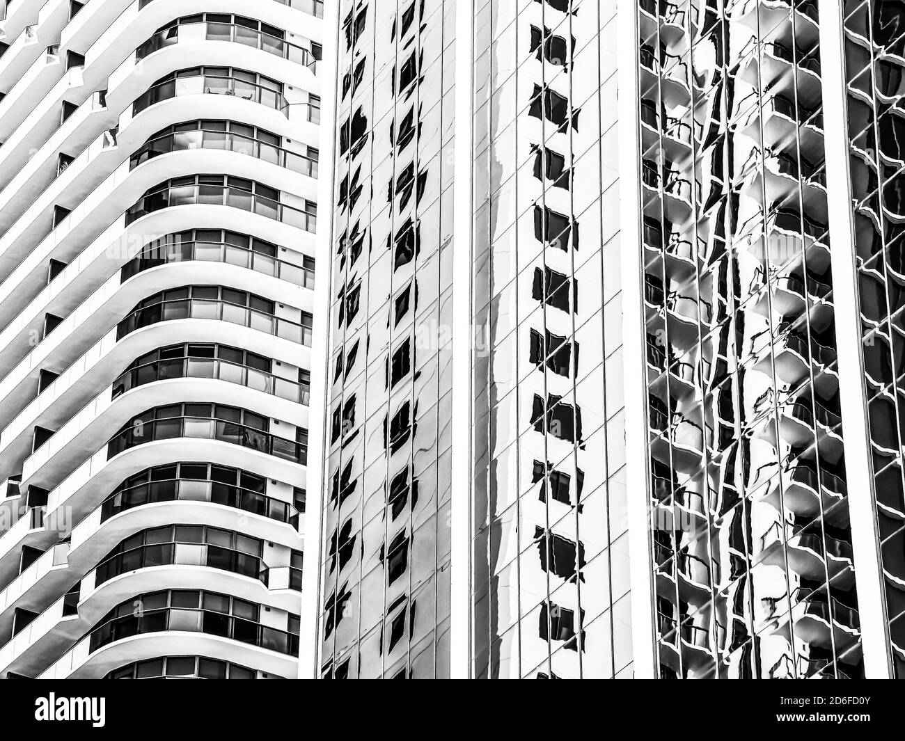 Miami building windows Black and White Stock Photos & Images - Alamy