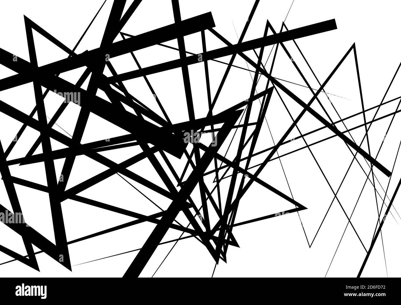 Edgy, angular lines abstract vector art. Abstract zig-zag; criss-cross ...