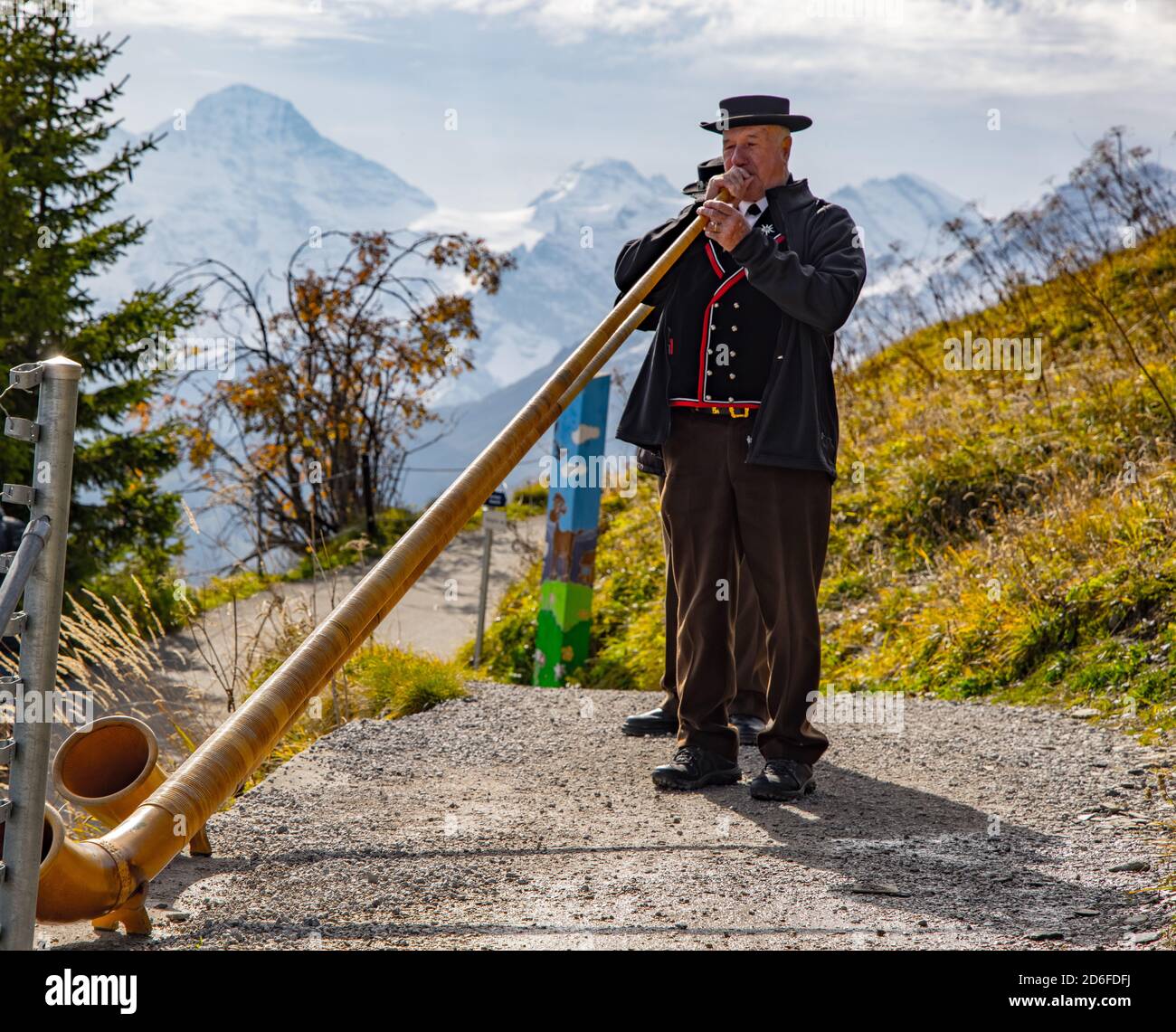 Alpine horn instrument hi-res stock photography and images - Alamy