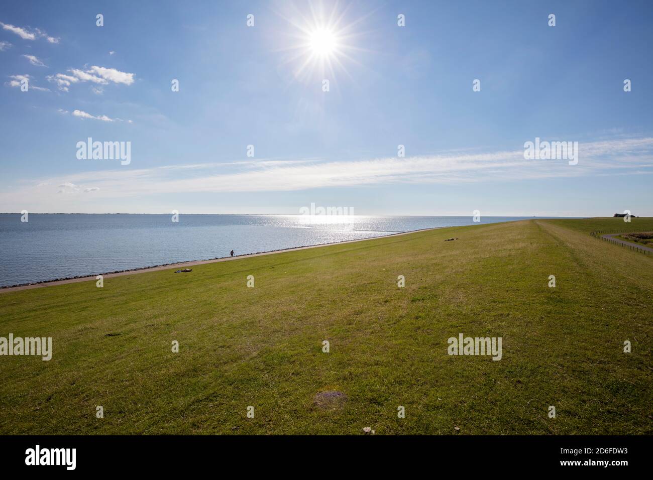 North Sea, dyke, dam, north beach Stock Photo - Alamy