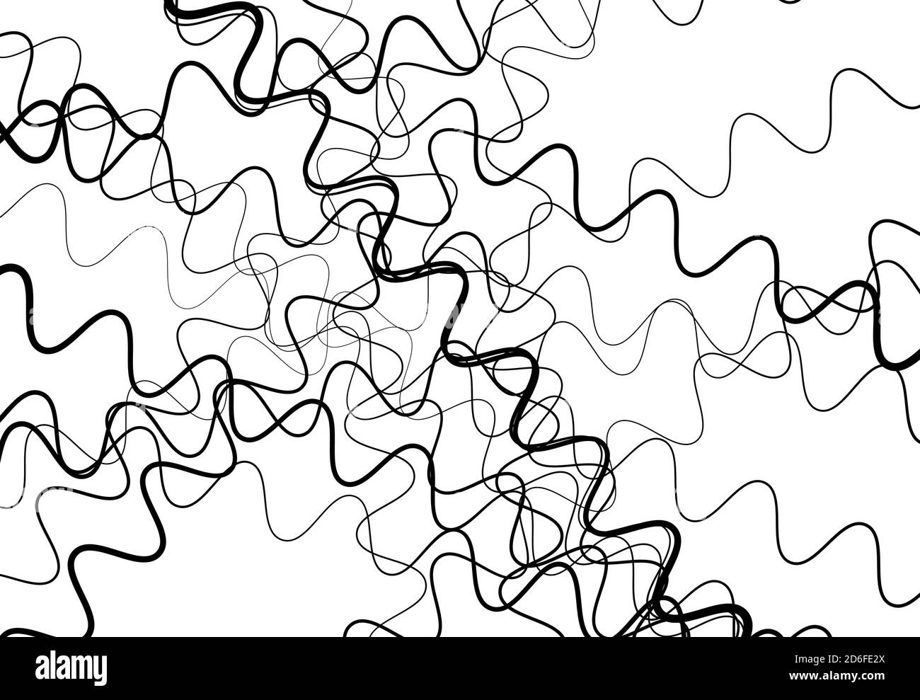 Squiggly, squiggle wavy, waving random lines abstract background ...