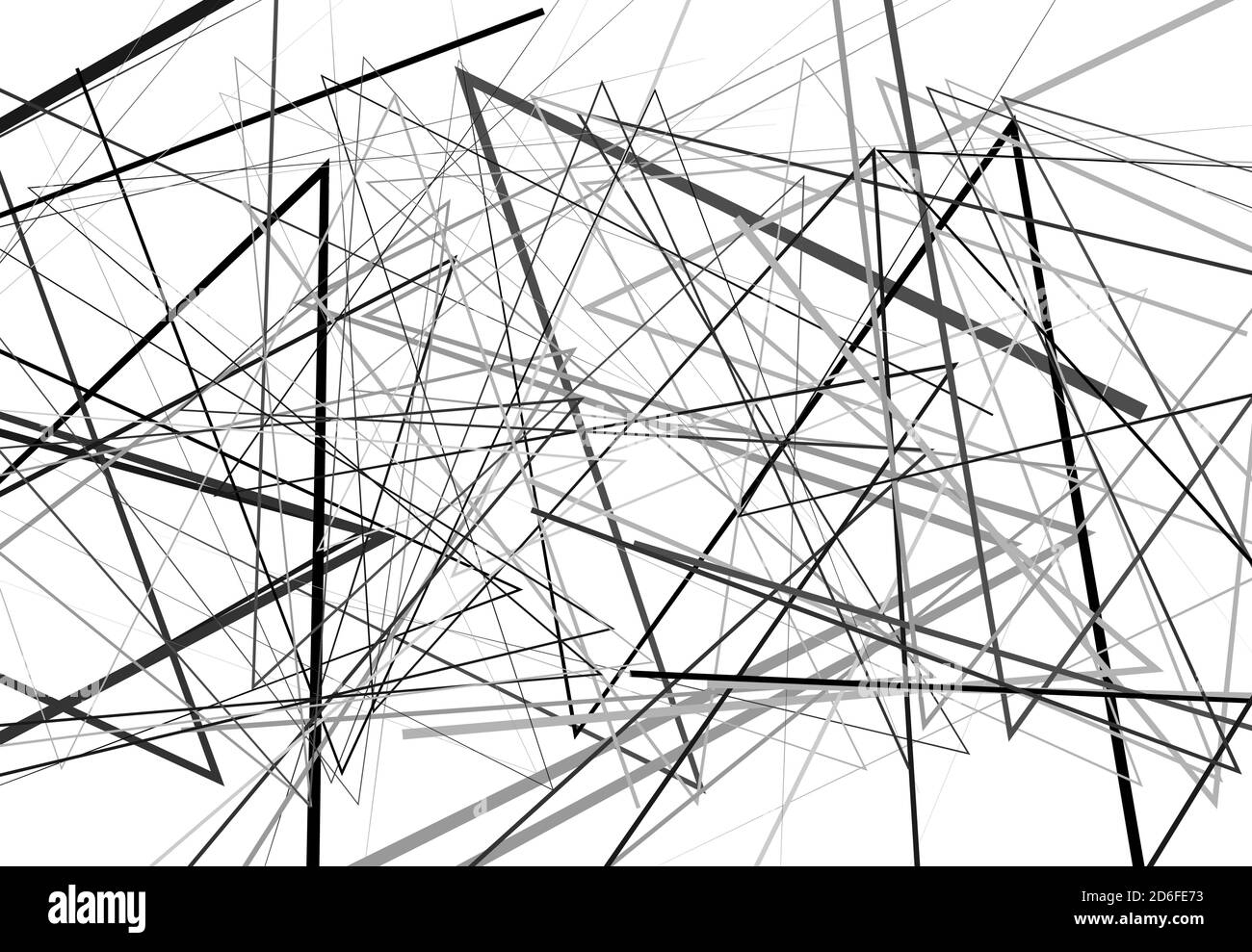 Edgy, angular lines abstract vector art. Abstract zig-zag; criss-cross ...