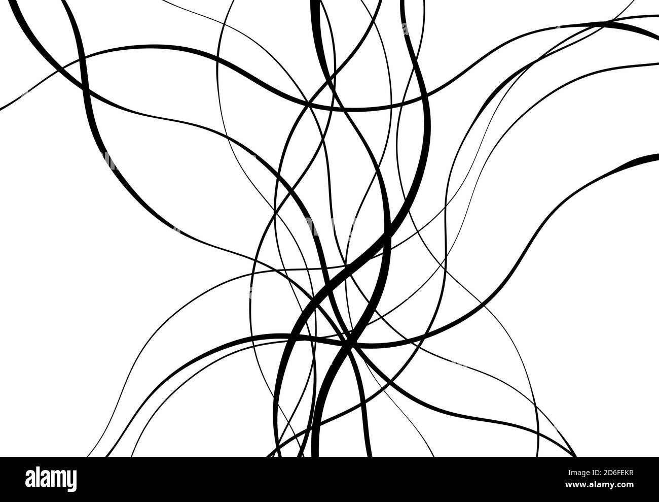 Squiggly, squiggle wavy, waving random lines abstract background ...