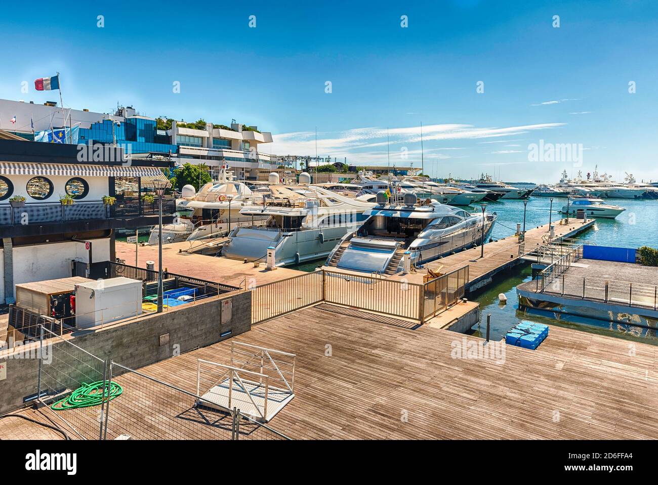 Cannes old vieux port french riviera cote dazur france hi-res stock ...