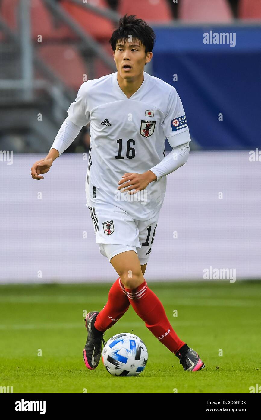 UTRECHT, NETHERLANDS - OCTOBER 13: Takehiro Tomiyasu of Japan during ...