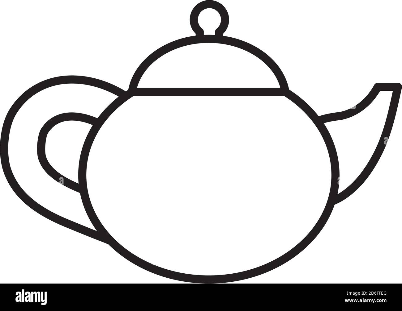 Tall Teapot Outline