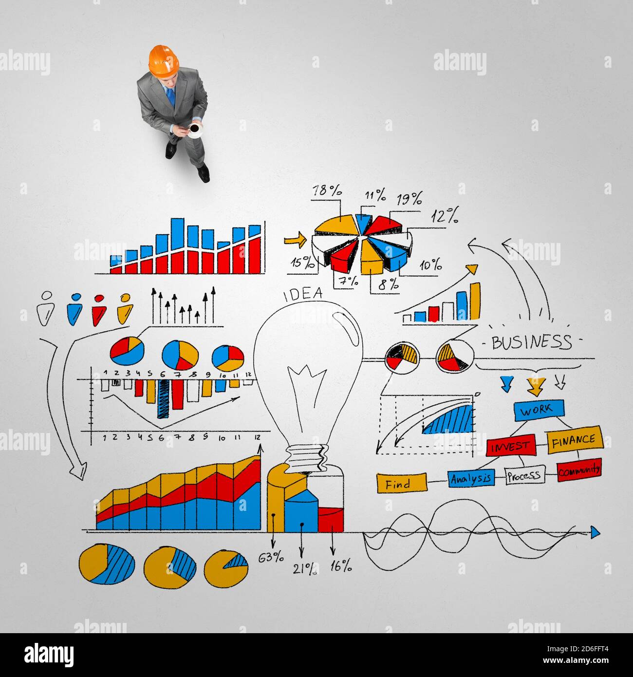 Man engineer thinking over his plan Stock Photo - Alamy