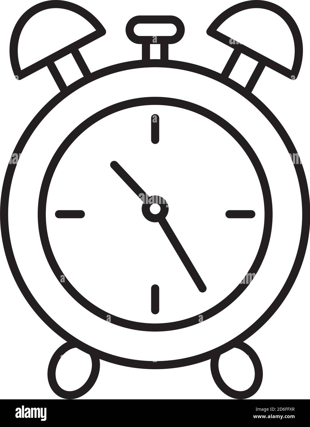 Clock sticker line style hi-res stock photography and images - Alamy