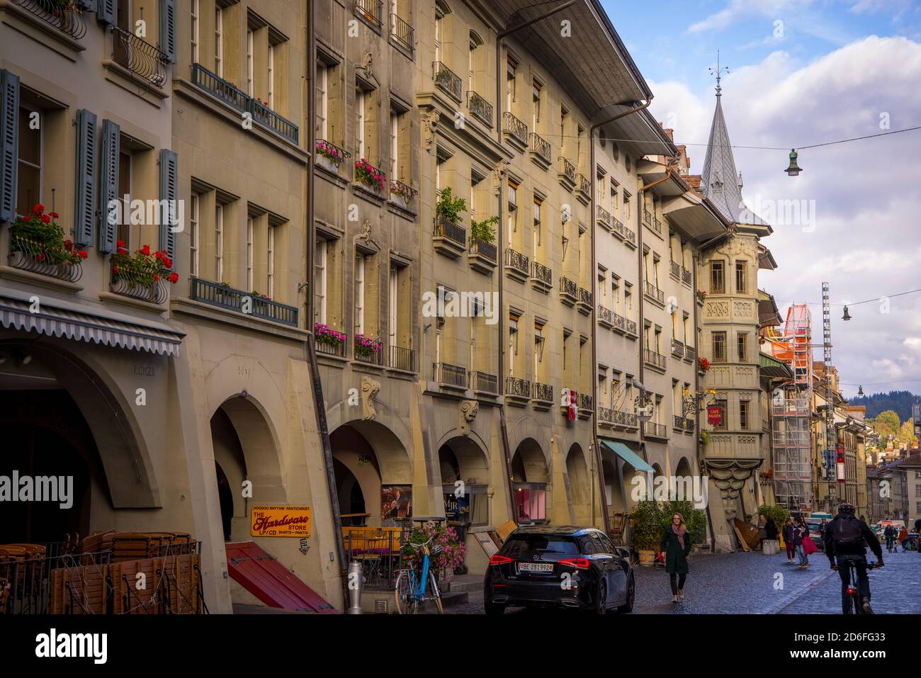 Typical street view in the historic district of Bern - COUNTY OF BERN ...