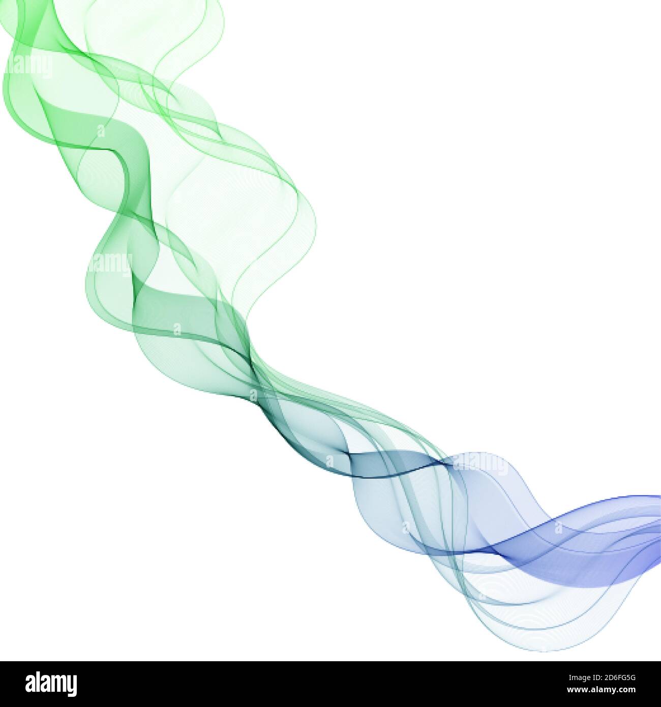 Colored abstract wave. Curves isolated on white background. Design ...